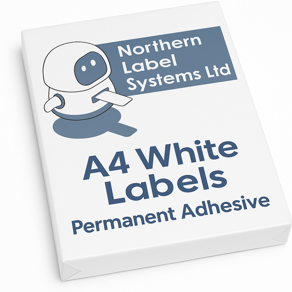 Matt White A4 Labels – Permanent Adhesive | Packs of 500 Sheets