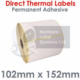 102mm x 152mm Direct Thermal labels | 475 per roll