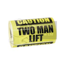 Two Man Lift Labels 102mm x 76mm
