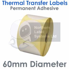 60mm Diameter Thermal Transfer Labels