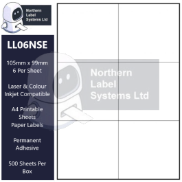 Self Adhesive A4 Label Sheets 105mm x 99mm