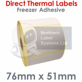76mm x 51mm Direct Thermal Labels with Freezer Adhesive