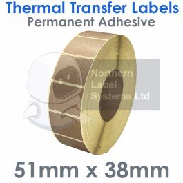 51mm x 38mm Kraft Paper Labels