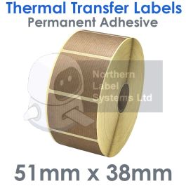 51mm x 38mm Kraft Paper Thermal Transfer Labels