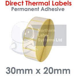 Direct Thermal Labels 30mm x 20mm - Small