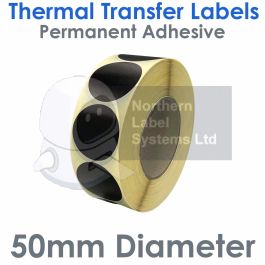 Black Thermal Transfer Labels - Large Roll