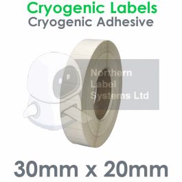 Cryogenic Labels 30mm x 20mm - Large Roll