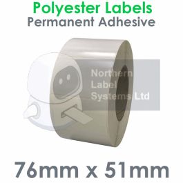 Polyester Labels 76mm x 51mm - Large Roll