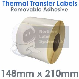 148mm x 210mm Pallet Labels with Removable Adhesive
