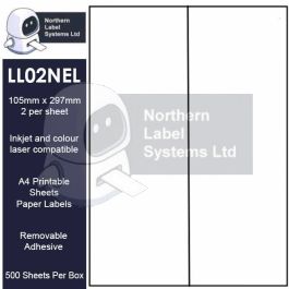 Removable Adhesive LL02NEL-REM A4 Sheets of Labels