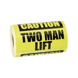 Two Man Lift Labels 102mm x 76mm