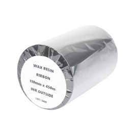 110mm x 450 metre Zebra Ink Ribbon Wax Resin